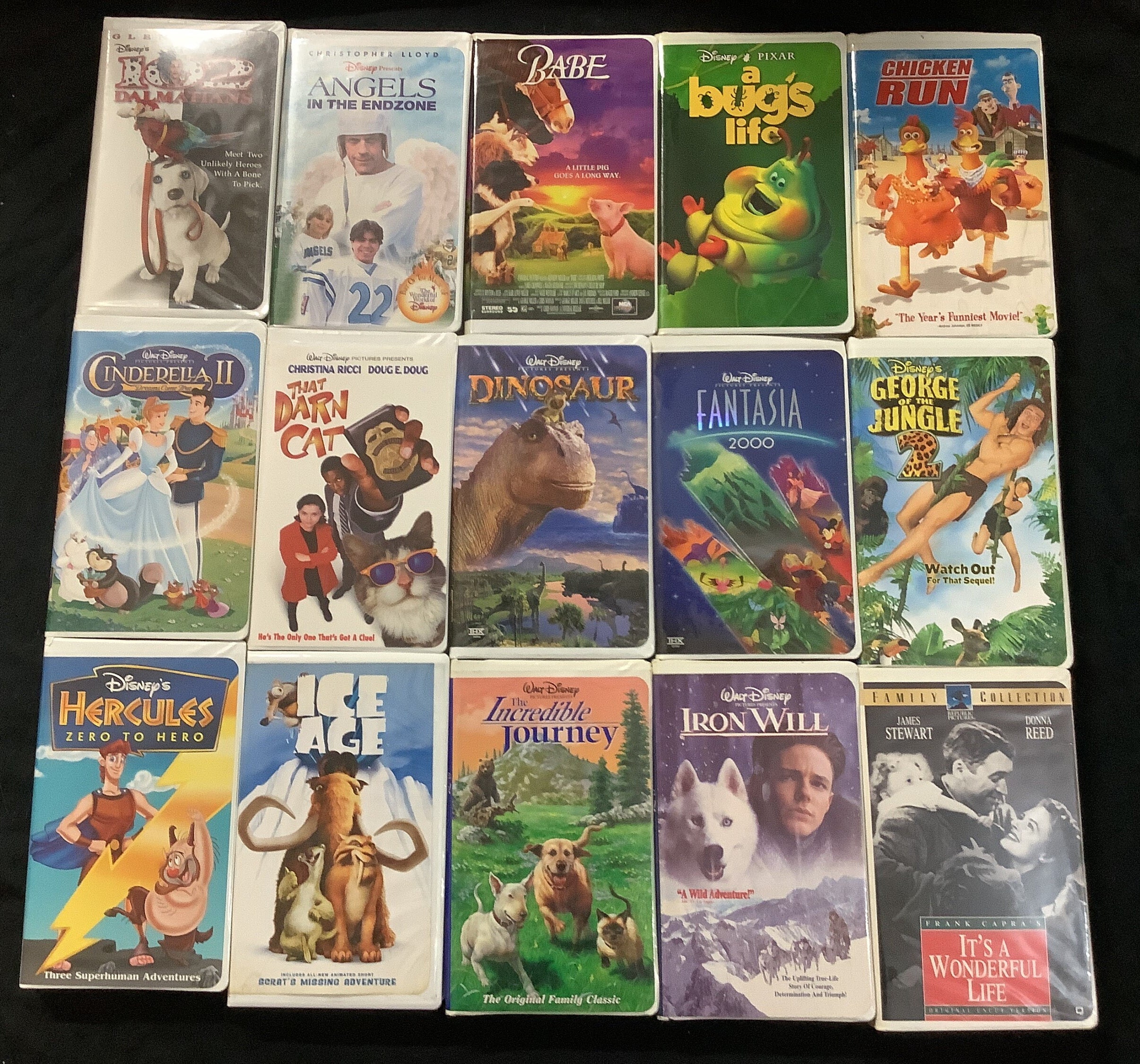 Second 2 VHS You Choose, BUILD A LOT, Classic Disney Pick 1980s 1990s ...