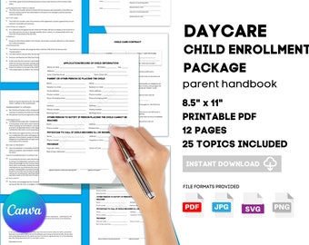 Daycare Forms Complete Package Daycare Forms Daycare - Etsy