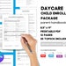 DAYCARE ENROLLMENT FORMS/ Childcare Center Printable Daycare Contract ...