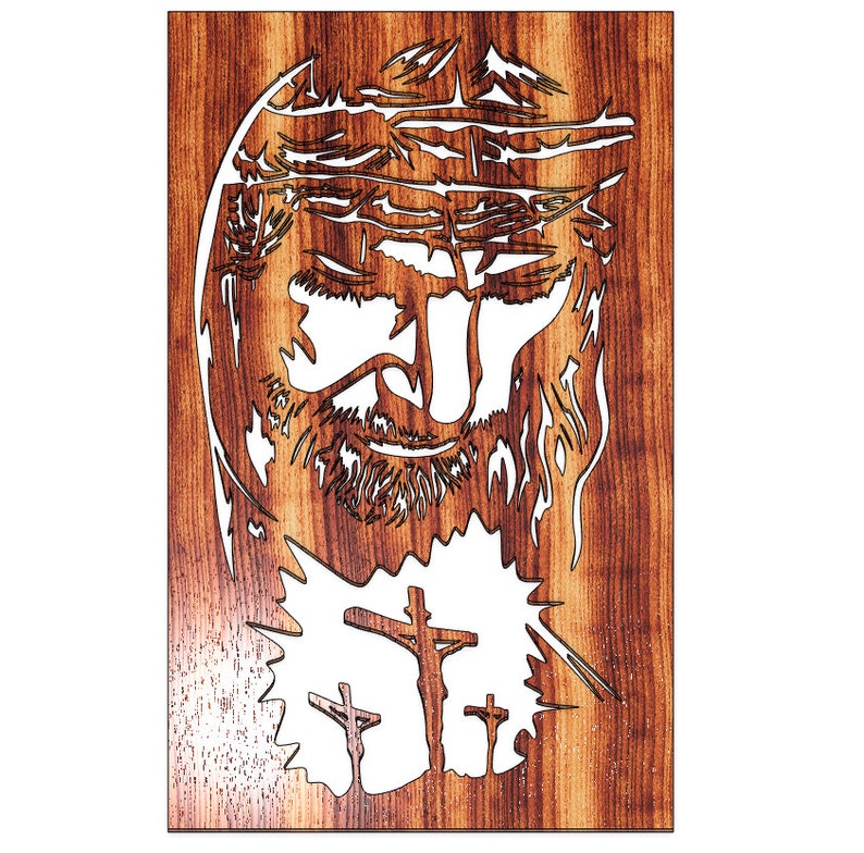 Jesus Face Dxf. File ONLY, Dxf Files, Cnc Laser, Cnc Plasma - Etsy