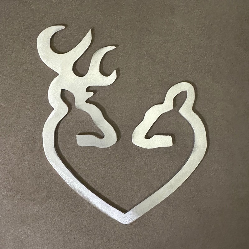 Buck and Doe Heart - Etsy