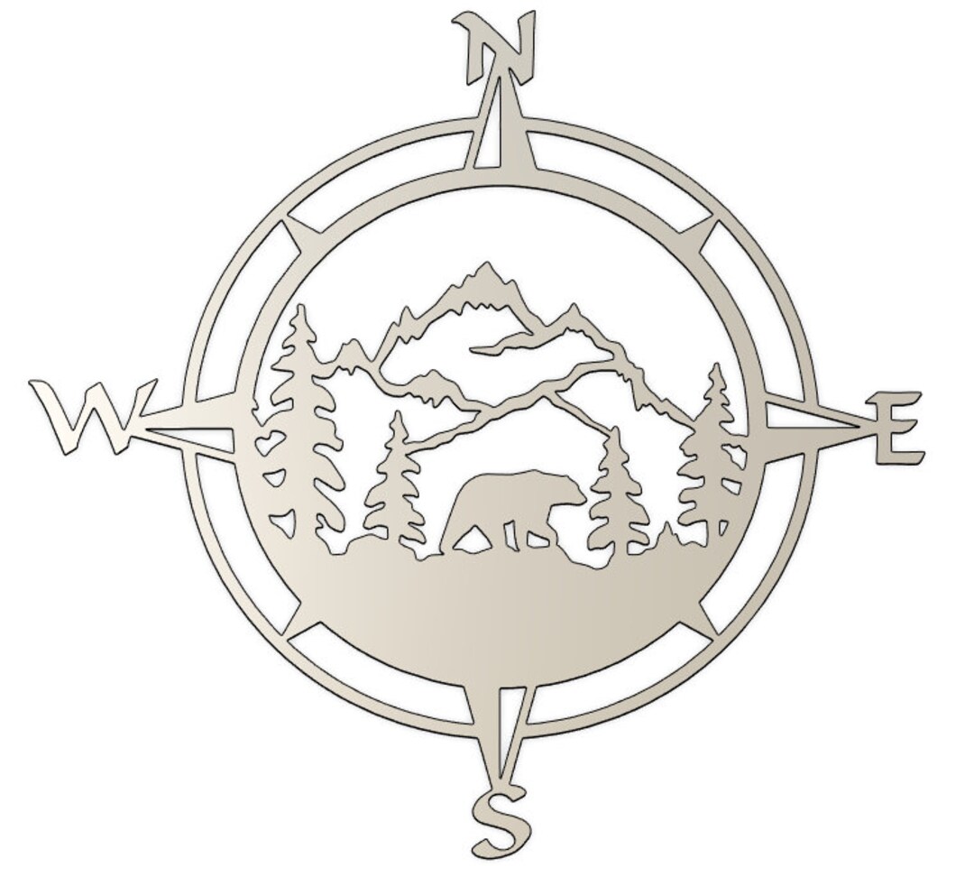 Bear Compass Dxf File Only, Compass - Etsy