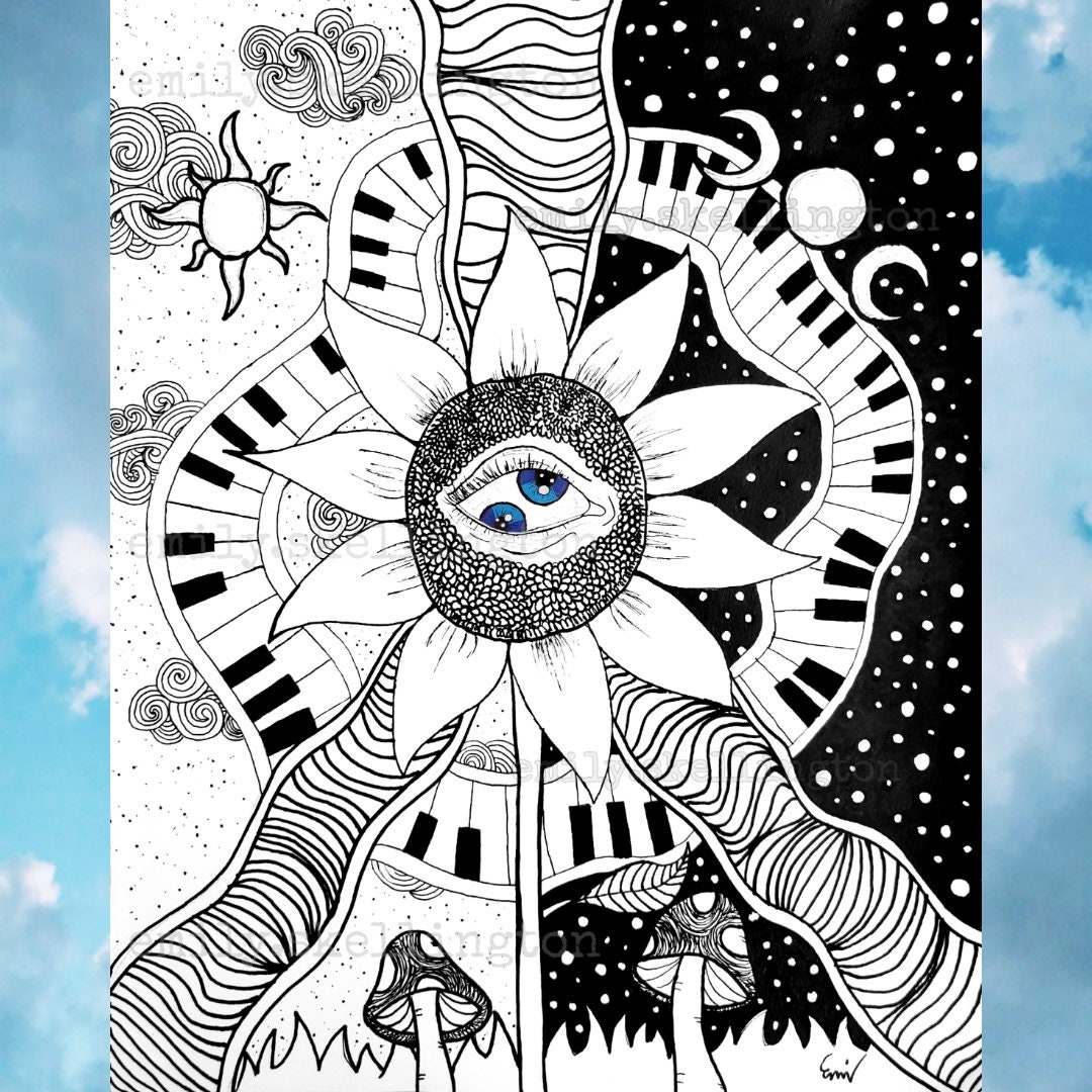 Original Art guardian Eyes so Blue Matte Print - Etsy