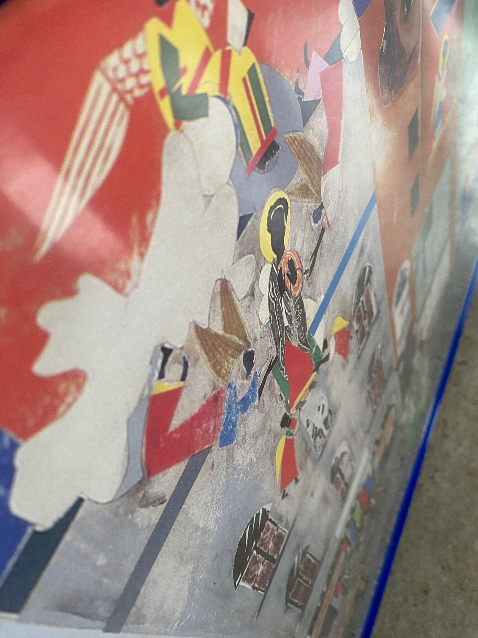 Romare Bearden Vintage Framed Exhibition Print, the Block, Left Detail ...