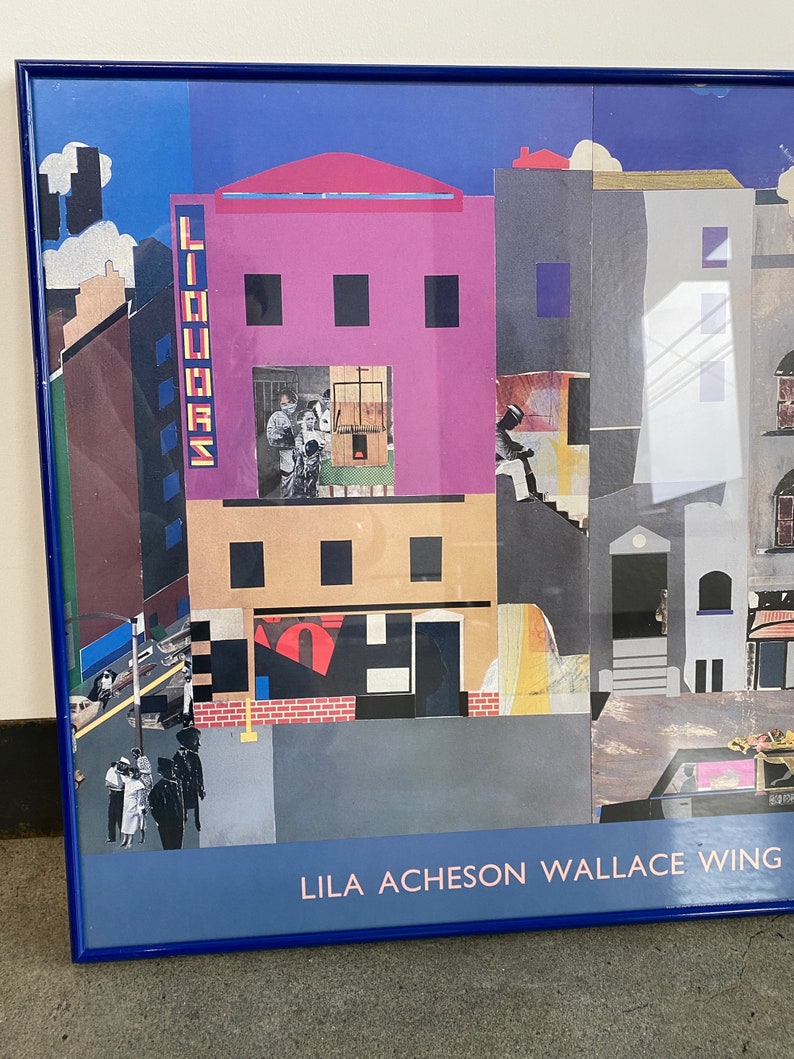 Romare Bearden Vintage Framed Exhibition Print, the Block, Left Detail ...