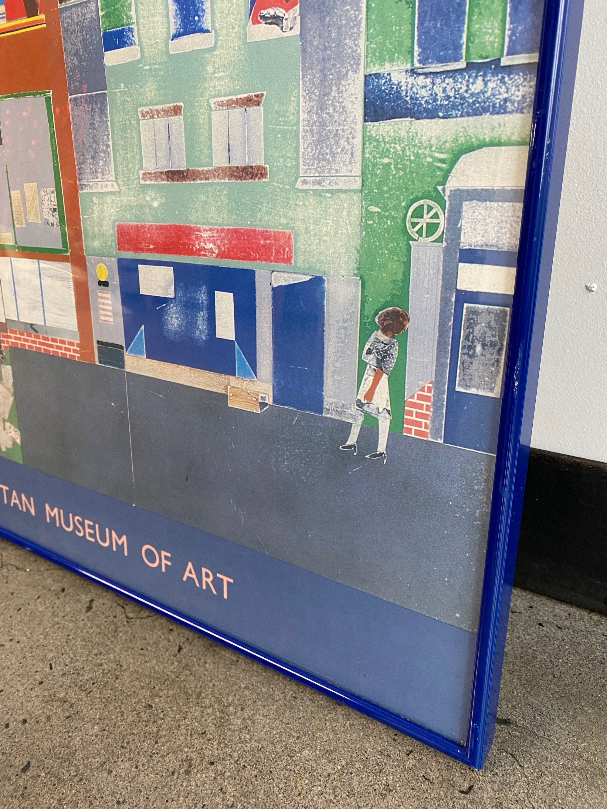 Romare Bearden Vintage Framed Exhibition Print, the Block, Left Detail ...