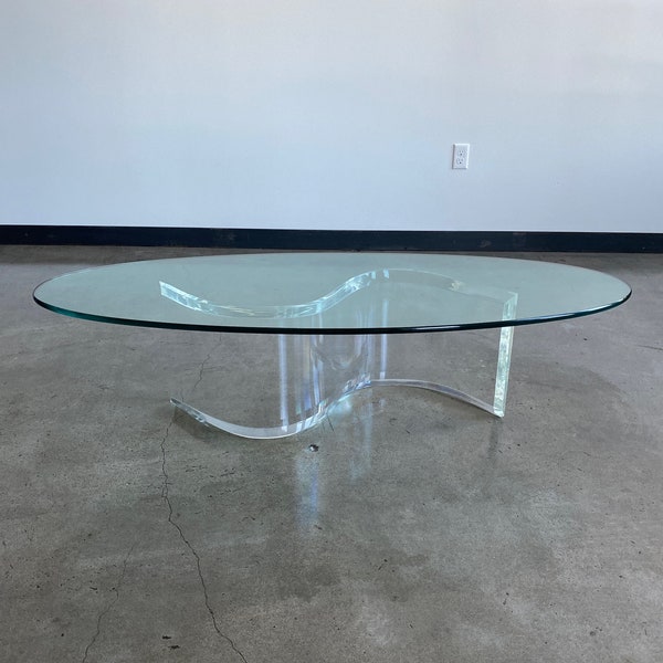 Wavy Glass Table - Etsy