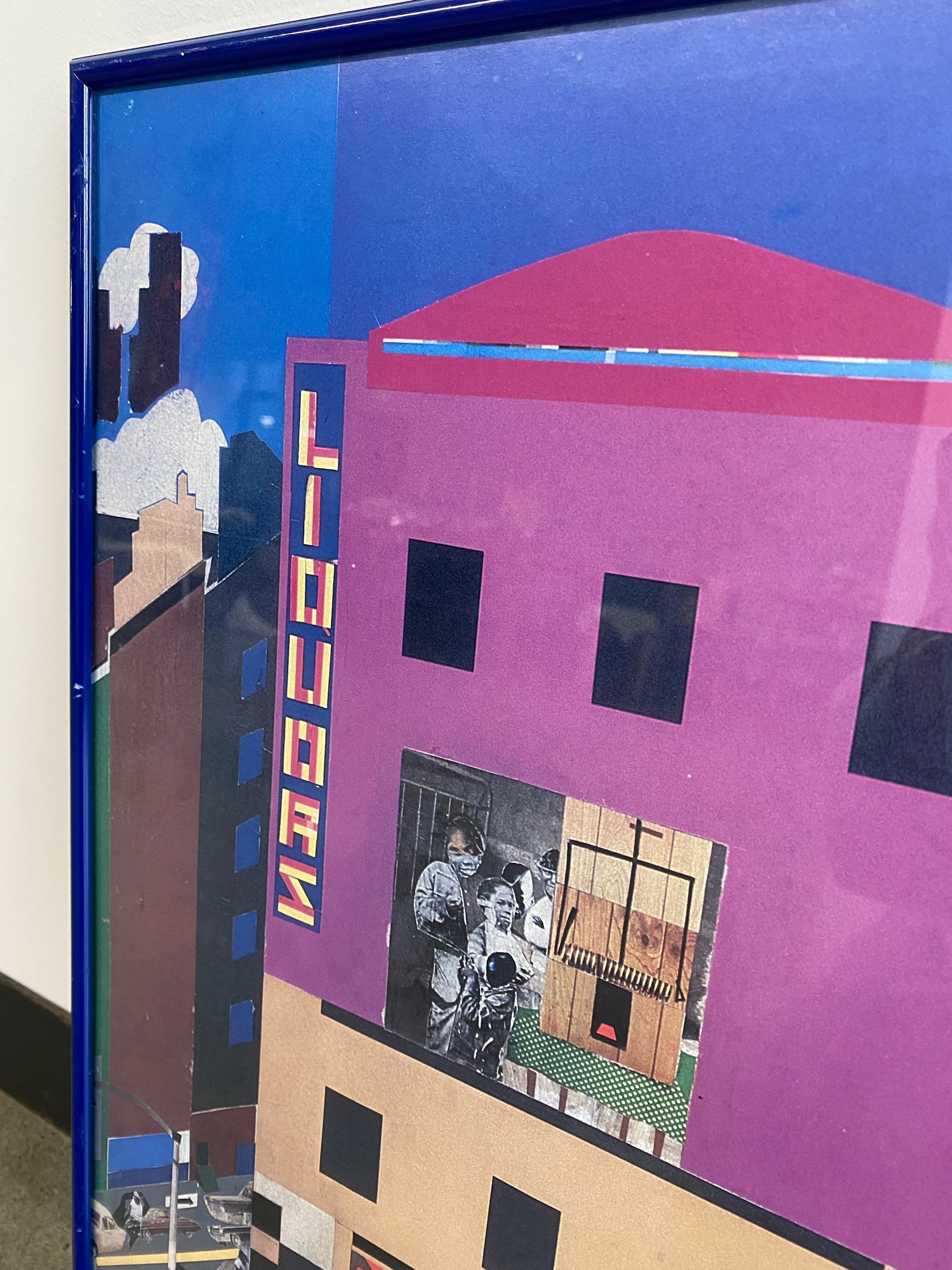 Romare Bearden Vintage Framed Exhibition Print, the Block, Left Detail ...