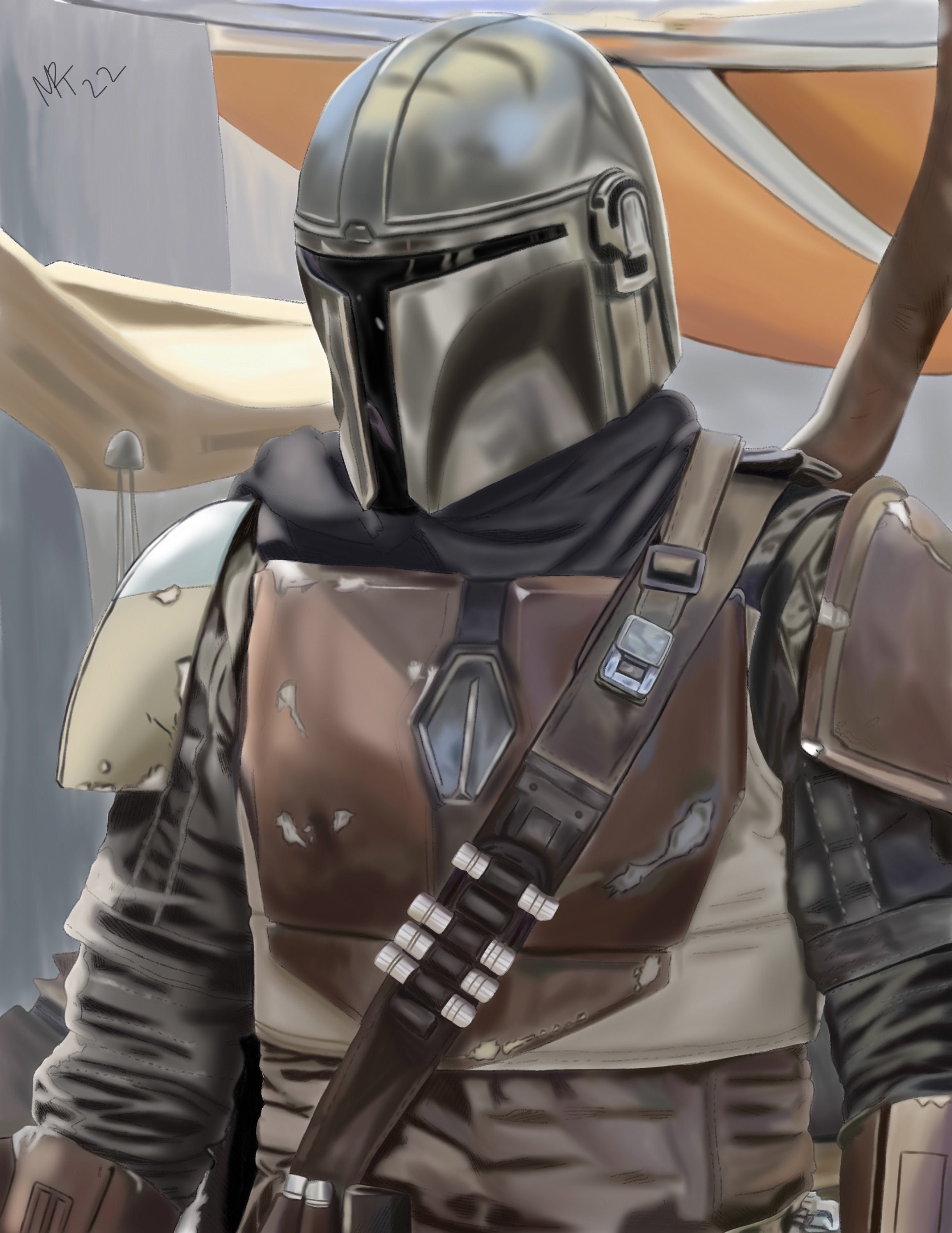 Mandolorian, Mando, Digital Art, Digital Download, - Etsy