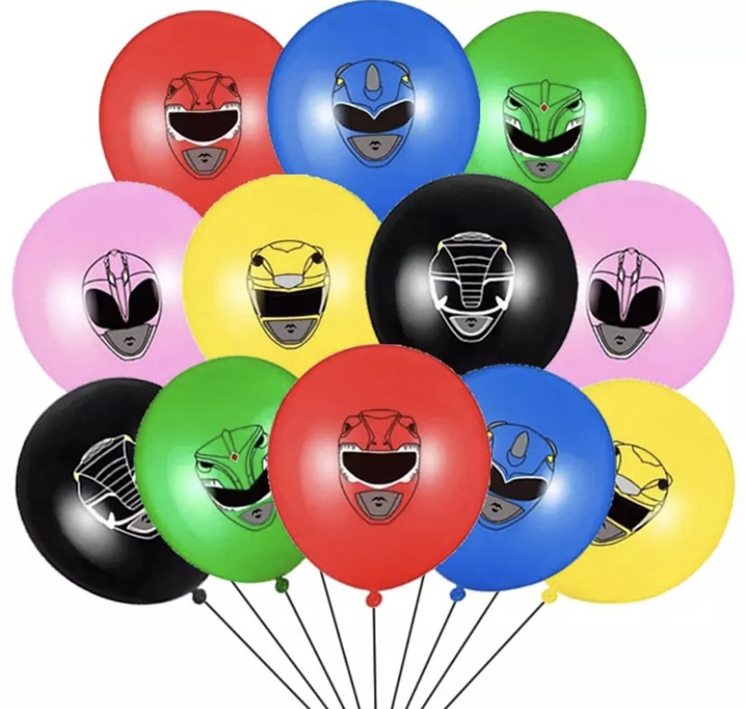 Power Rangers X10 Latex Balloons Birthday Party Decoration Boys Girls ...