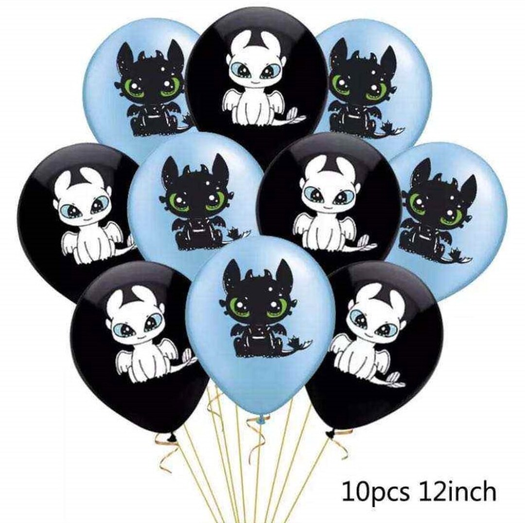 How to Train Your Dragon Latex X10 Balloons Birthday Party Decoration ...