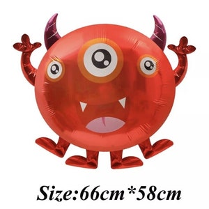 Little Monster Balloon Set Birthday Decorations Party 7 Pieces Balloons ...