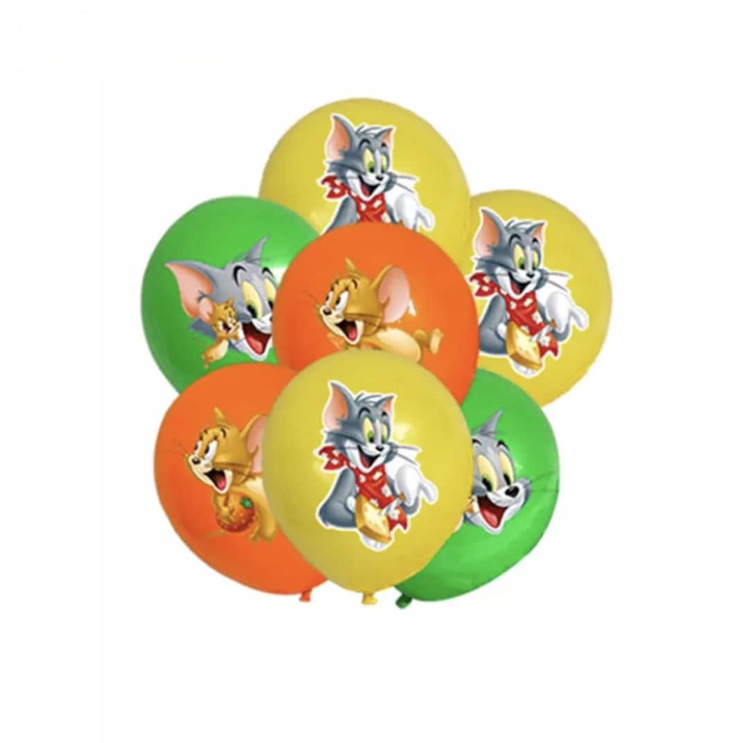 Tom & Jerry X10 Latex Balloons Birthday Party Decoration Boys Girls ...