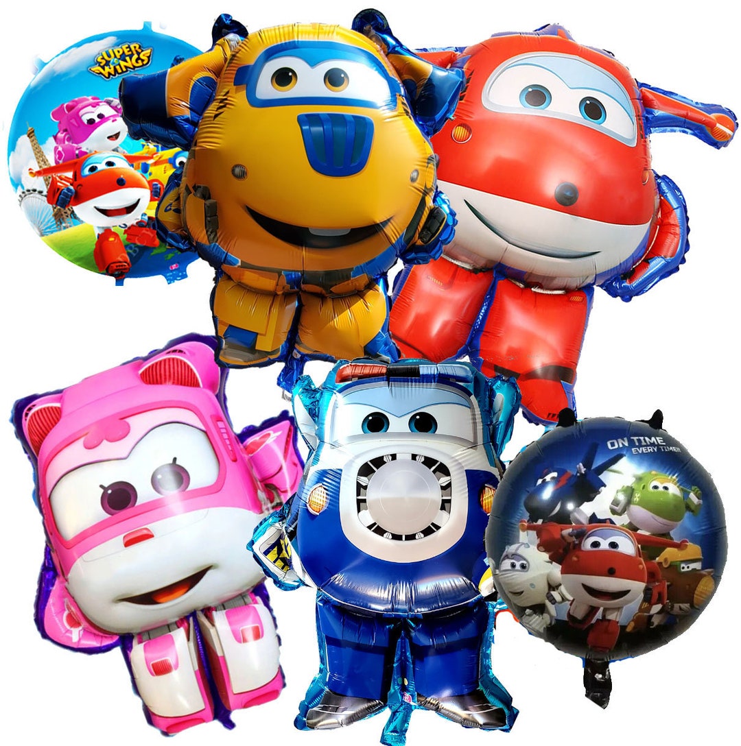 Large SUPER WINGS Balloon Set for Birthday Party FOIL Jett - Etsy
