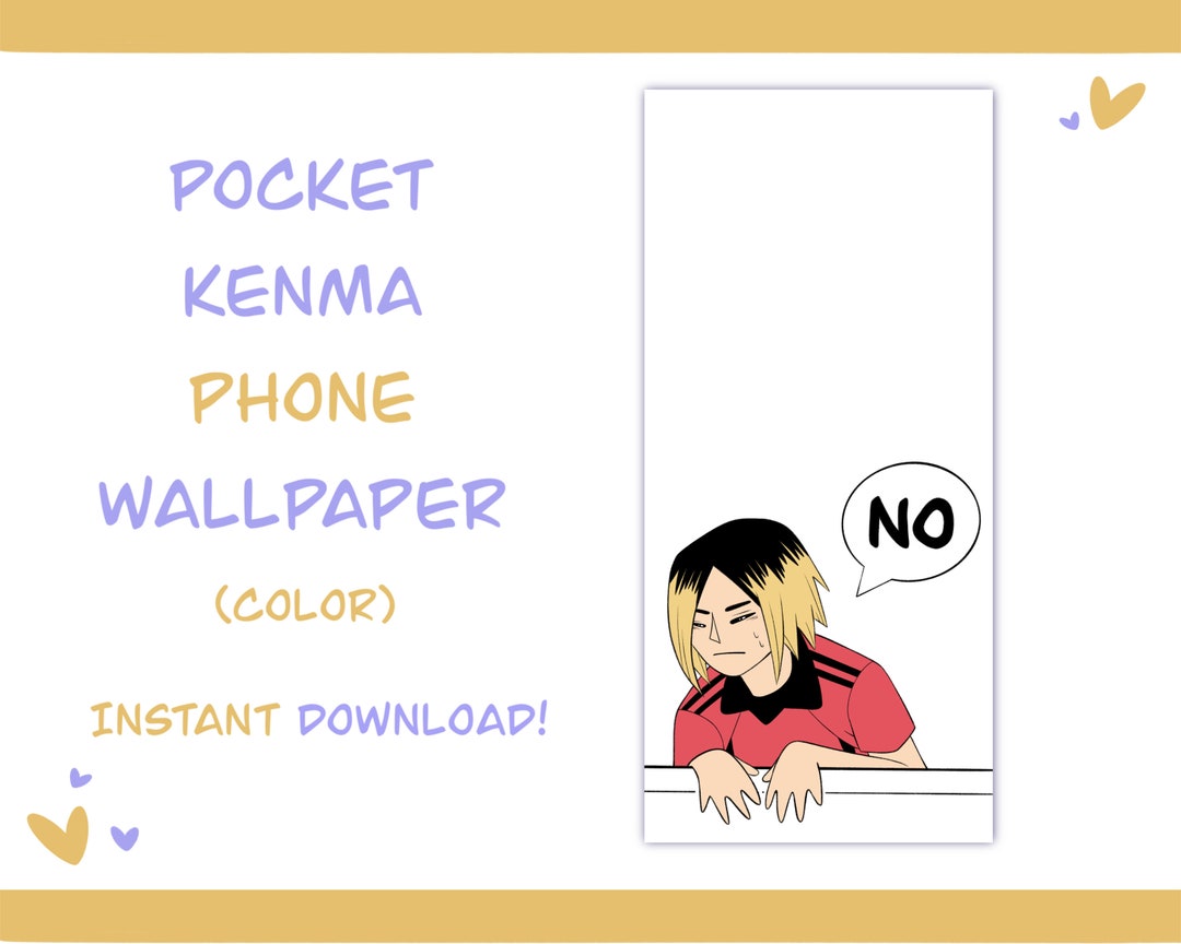 Hq Pocket Kenma Phone Wallpaper color // Digital Phone - Etsy