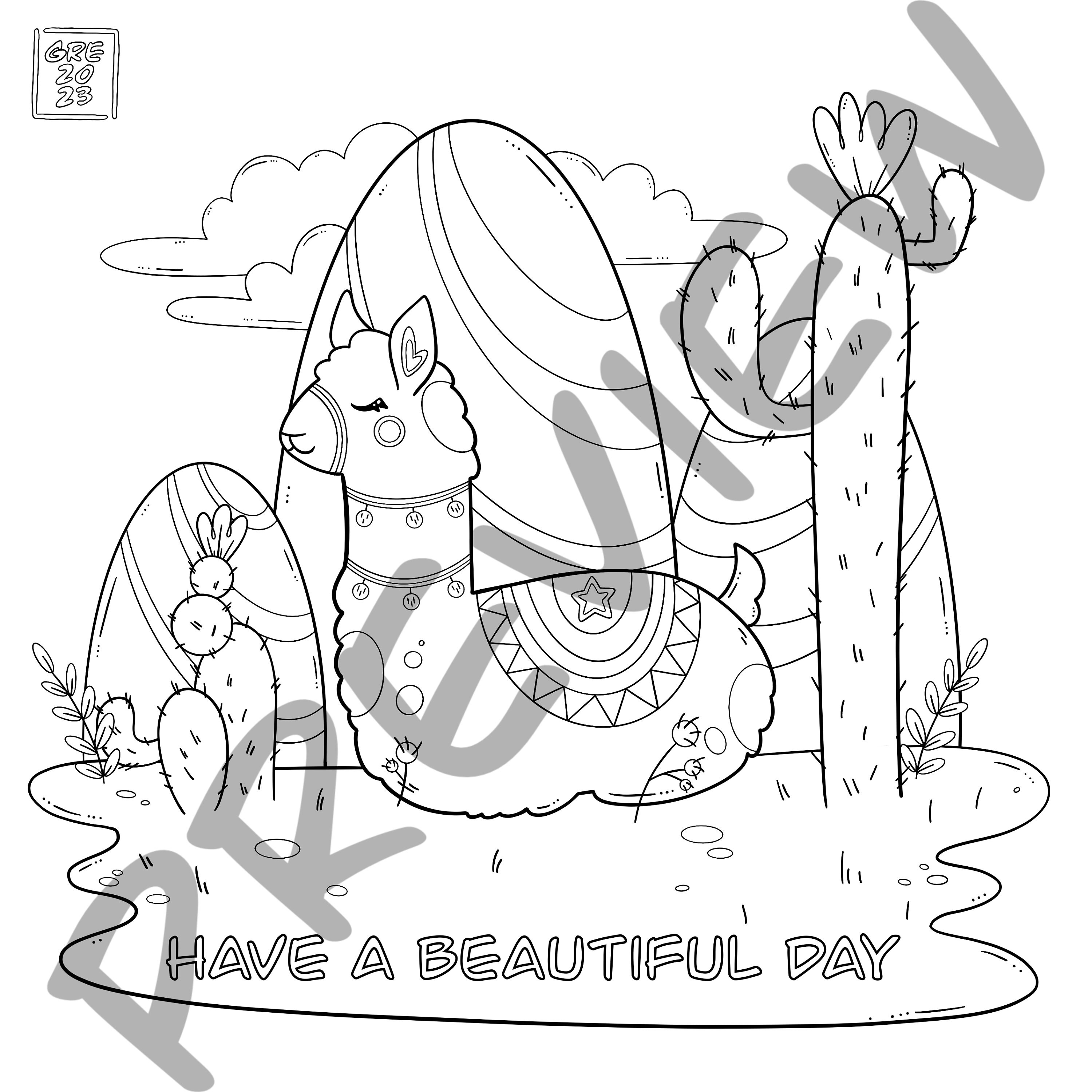 Beautiful Day Coloring Page // Printable Coloring Page // - Etsy Canada