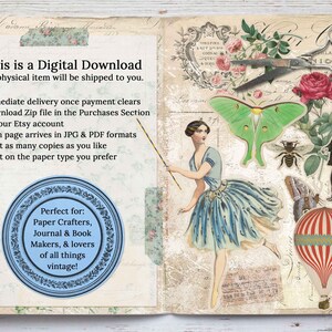 Victorian Face 2.5 Circle Printable Ephemera Sticker - Etsy