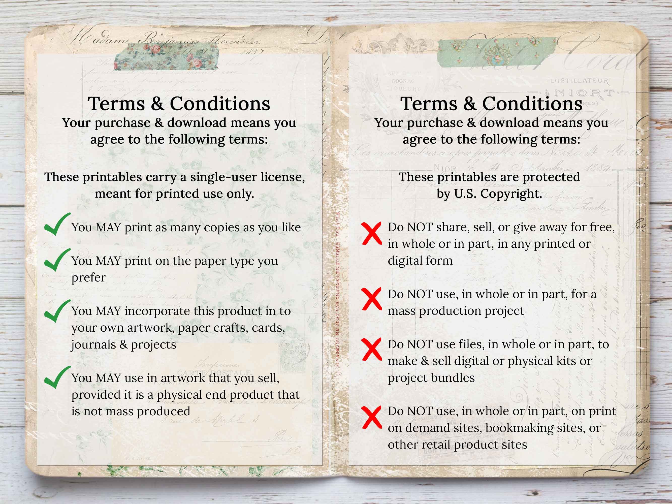 Ephemera Words & Text Strips Fussy Cut Sticker Printable Set 2 - Etsy