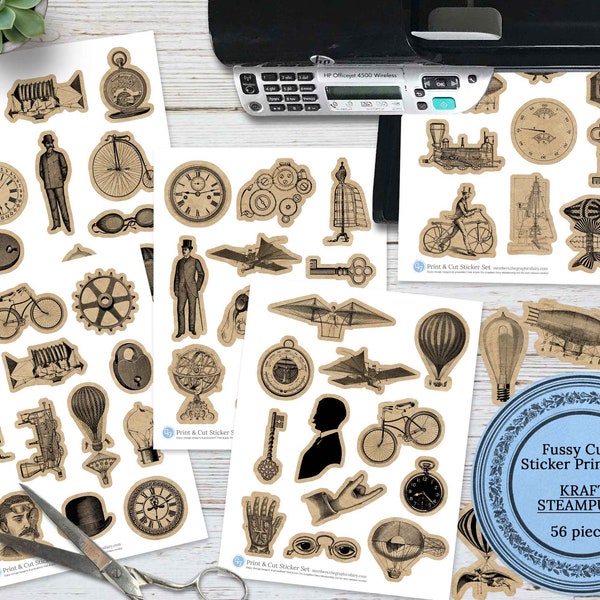 Steampunk Sticker - Etsy