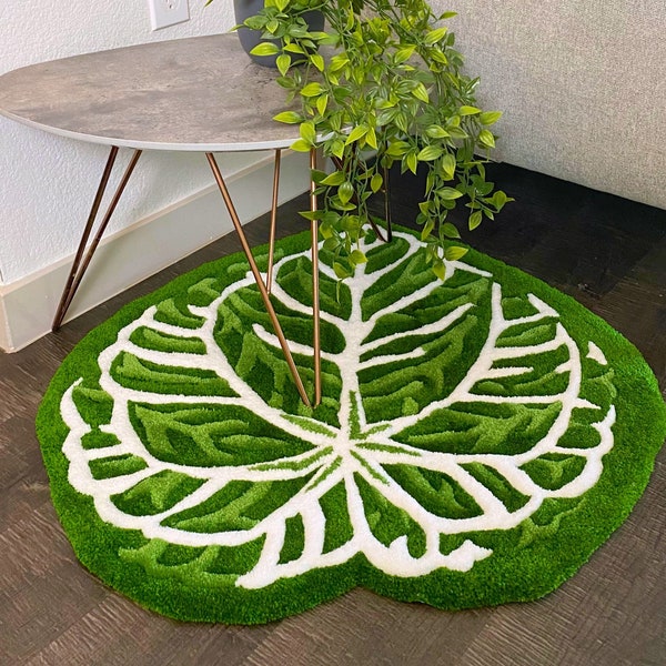 Monstera Rug - Etsy