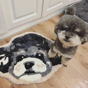 Tuftwonderrug Custom Pet Rugs Pet Portrait Rug Handmade Custom - Etsy