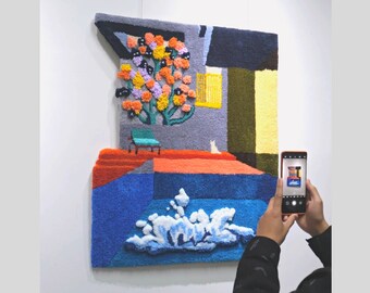 Tufted Rug Wall Art - Etsy