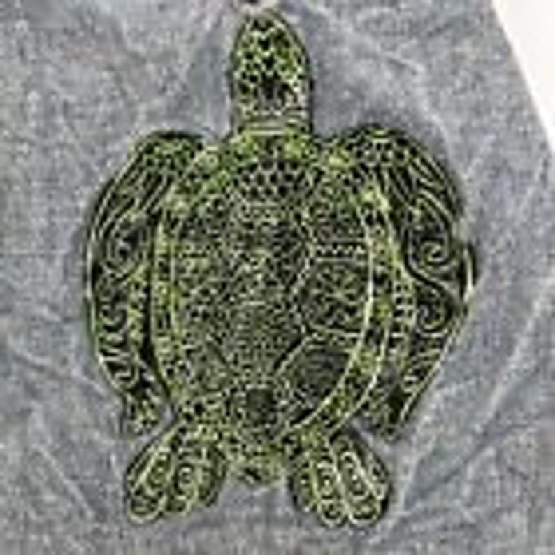 Handmade Sea Turtle Drawstring Backpack: Embroidered Cotton, Fair Trade ...