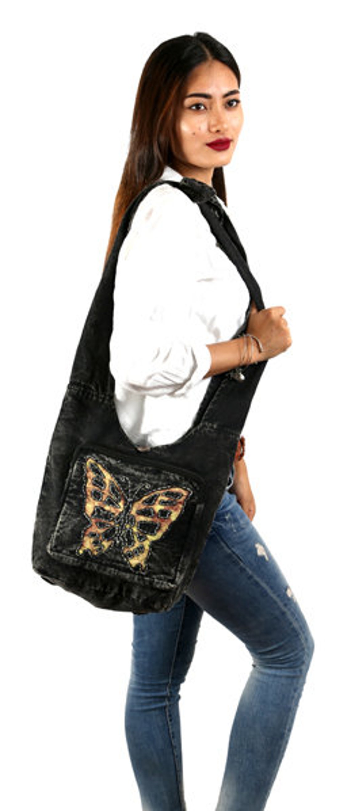 Golden Butterfly Crossbody Bag * Earth Divas * Midnight Faerie Deva ...