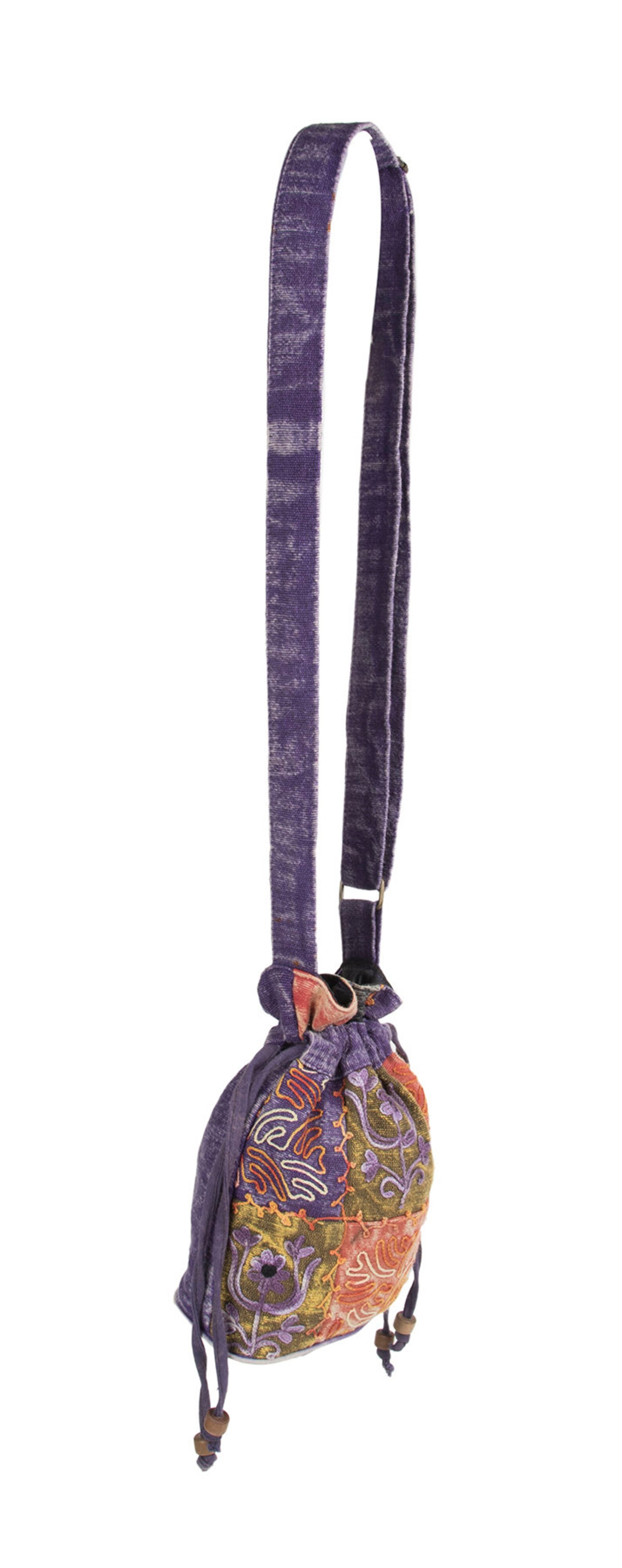 Embroidered Patchwork Hobo Bag: Handmade Fair Trade Purse - Etsy