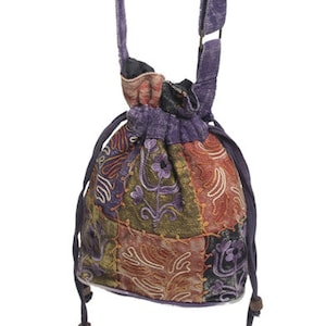 Embroidered Patchwork Hobo Bag: Handmade Fair Trade Purse - Etsy