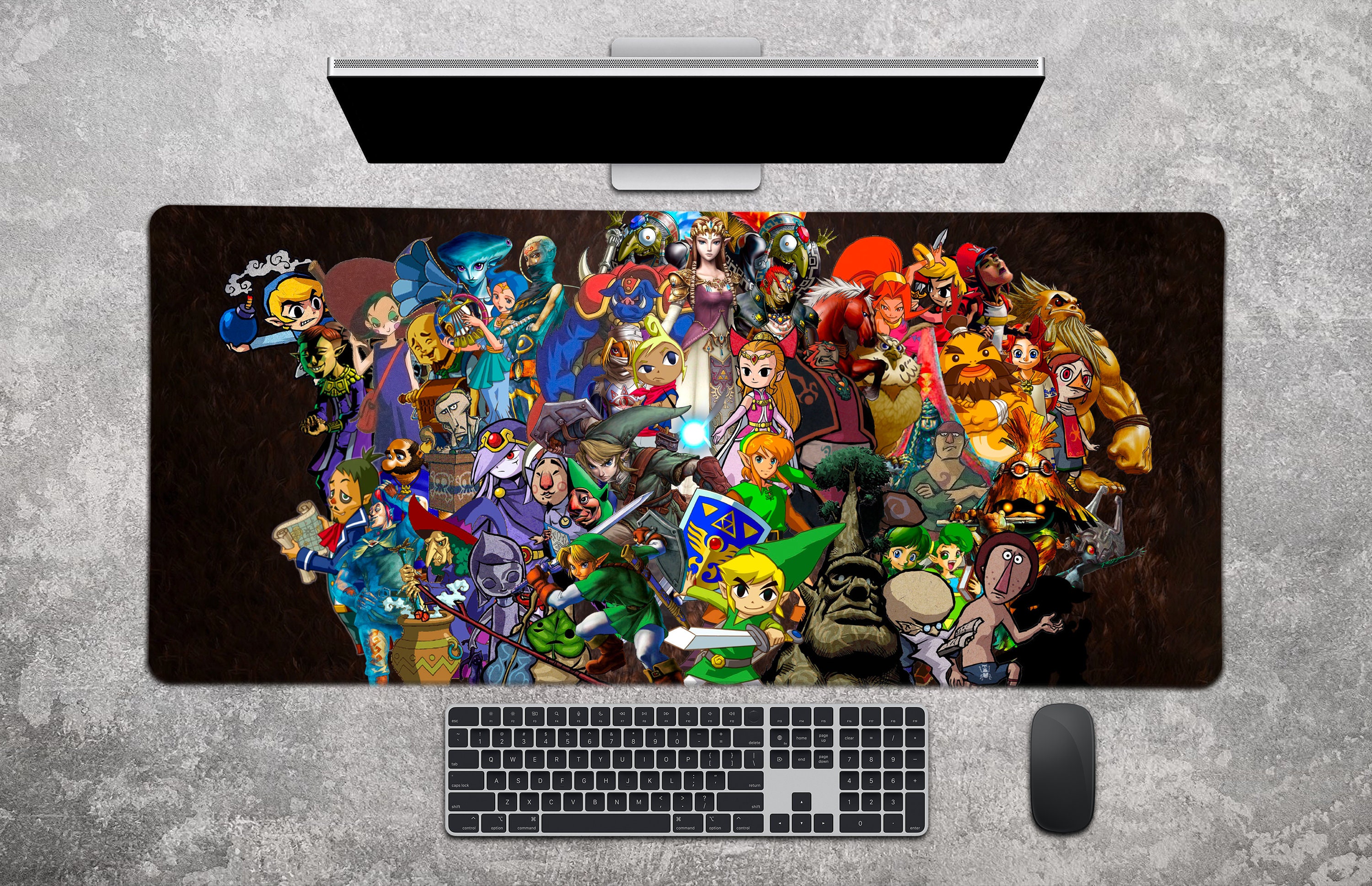 Gaming Mouse Pad Legend of Zelda Decor Gaming Large Mousepad Gaming ...