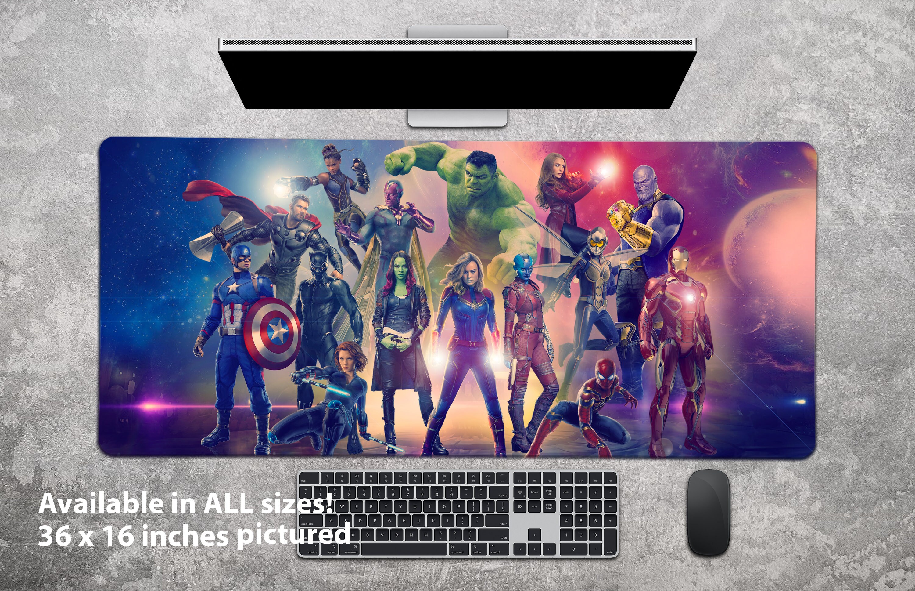 Gaming Mouse Pad Marvel Gift Marvel Decor Gaming Large Mousepad Gaming ...