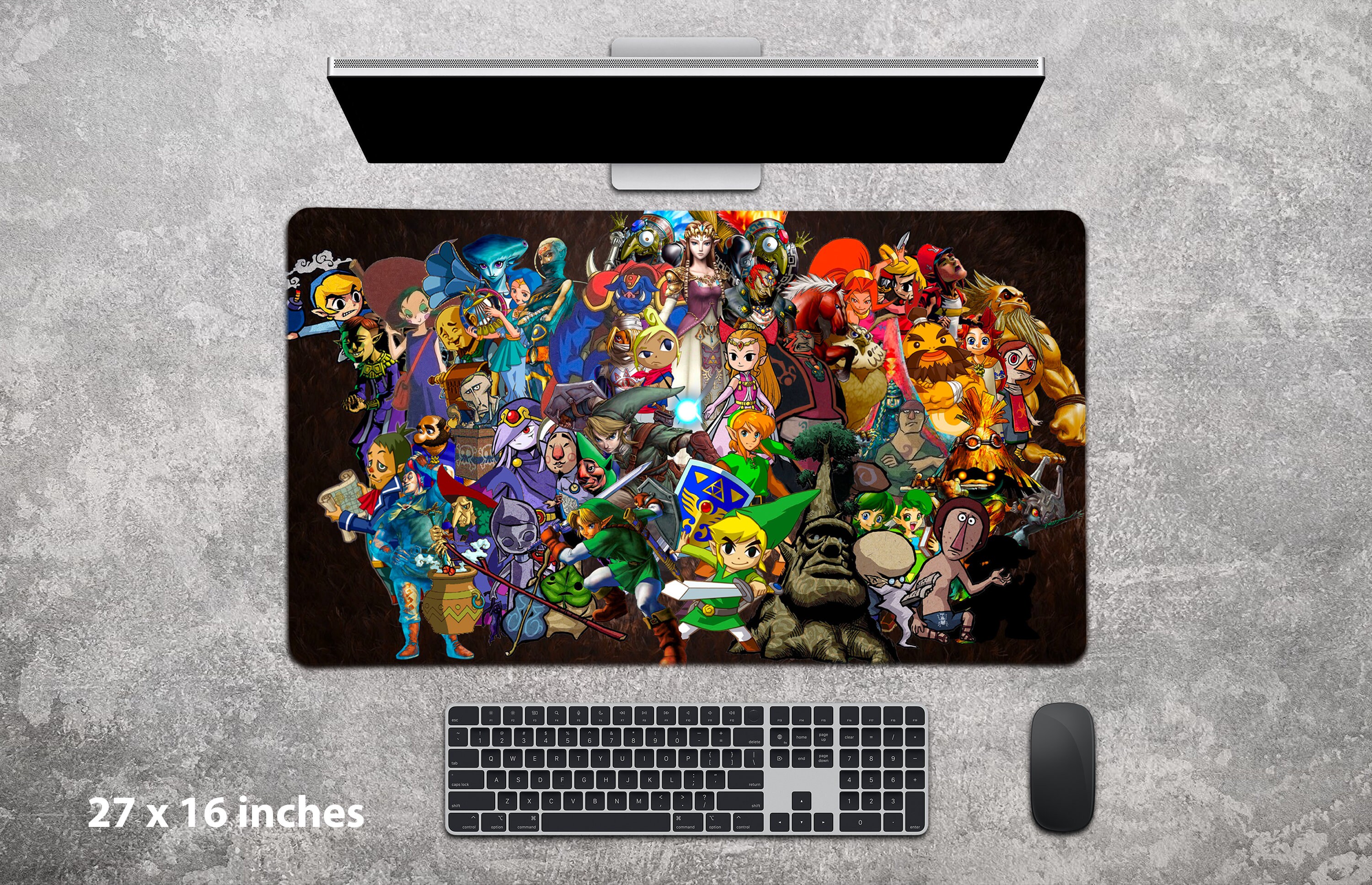 Gaming Mouse Pad Legend of Zelda Decor Gaming Large Mousepad Gaming ...