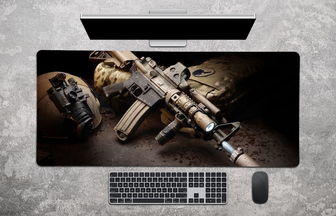 Gaming Mouse Pad Gaming Mousepad Gift for Gun Lover Gaming Desk Pad ...
