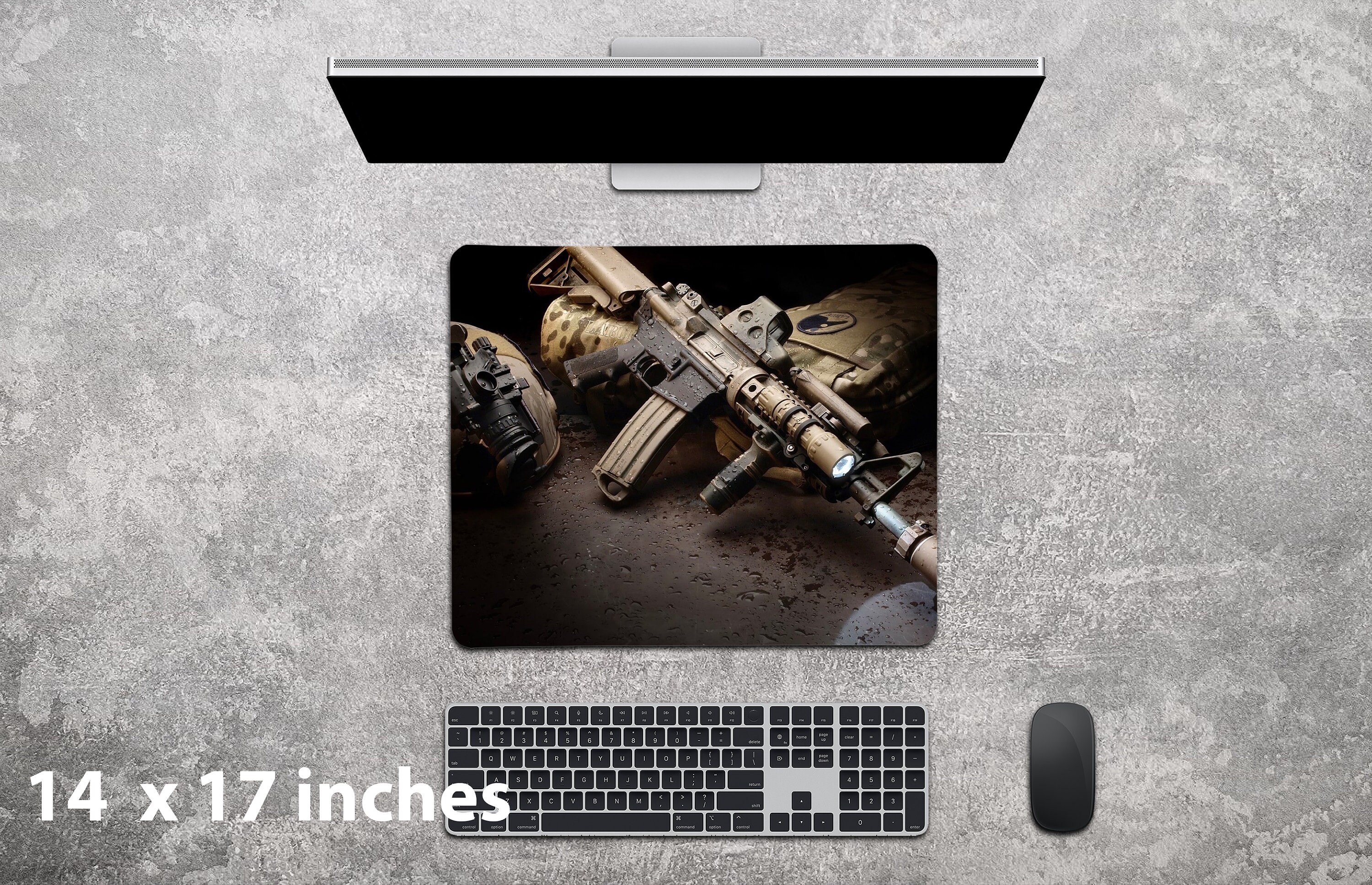 Gaming Mouse Pad Gaming Mousepad Gift for Gun Lover Gaming Desk Pad ...