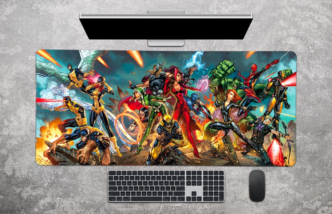 Gaming Mouse Pad Marvel Gift Marvel Decor Gaming Large Mousepad Gaming ...