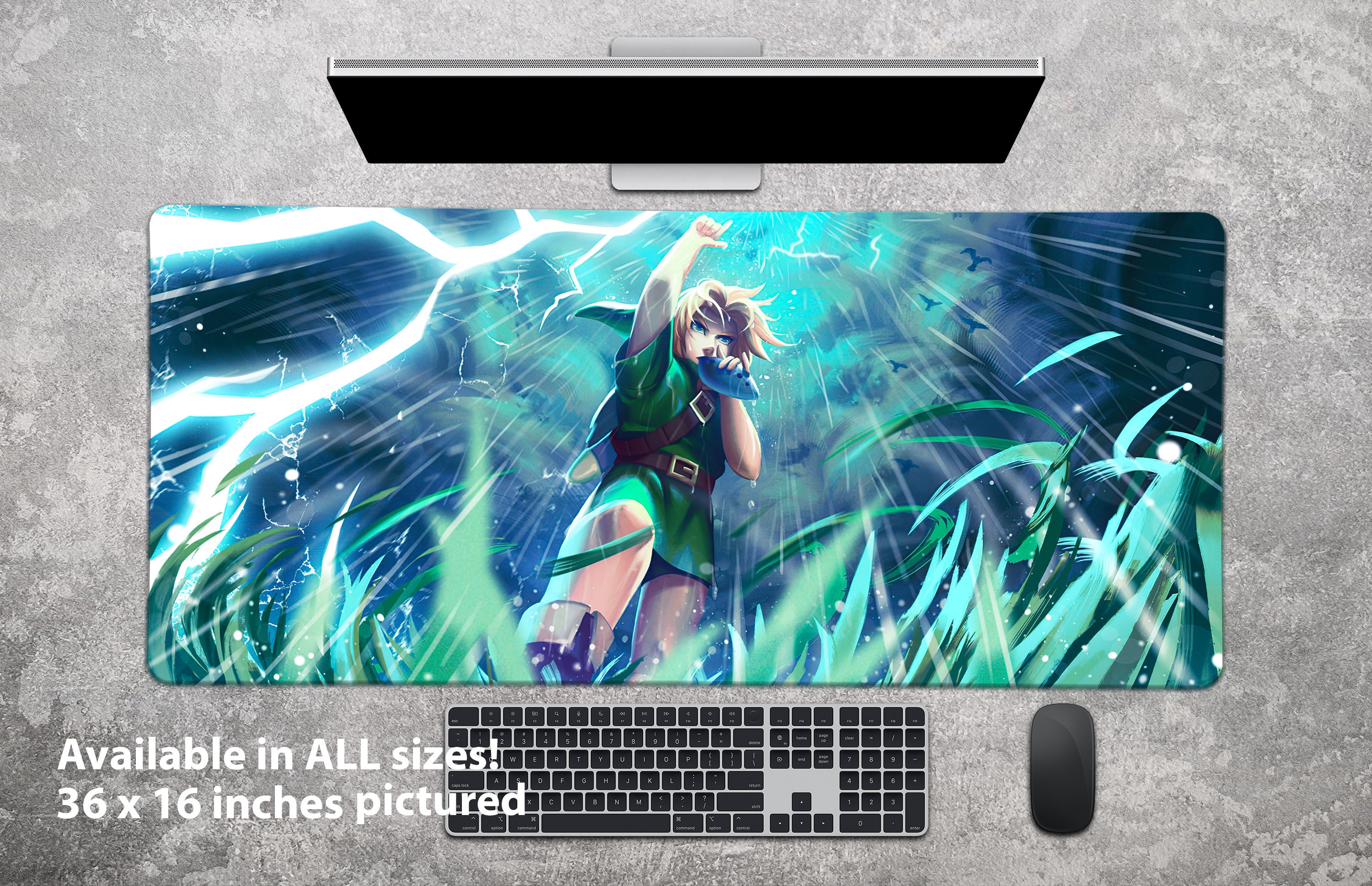 Gaming Mouse Pad Legend of Zelda Decor Gaming Large Mousepad Gaming ...