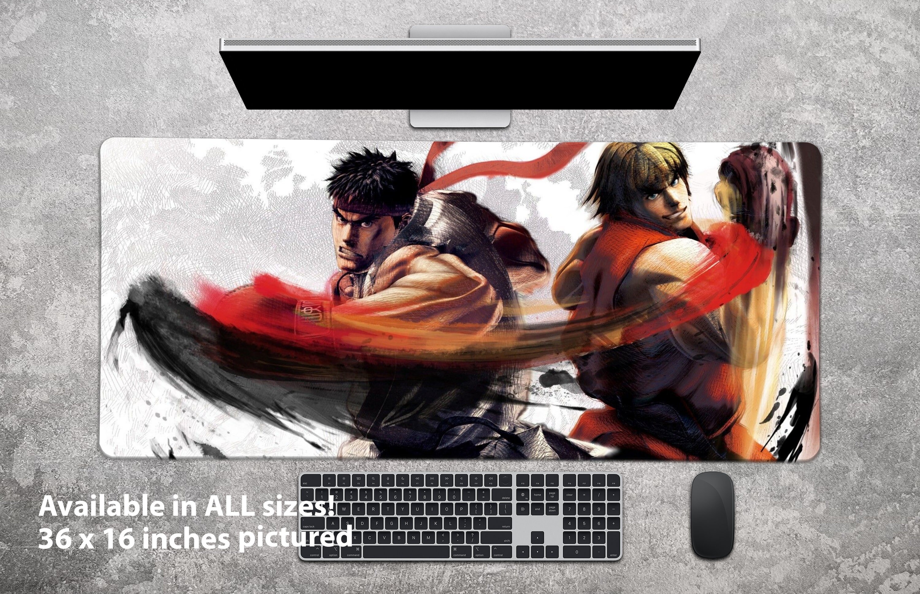 Gaming Mouse Pad Street Fighter Mousepad Anime Gaming Large Mousepad ...