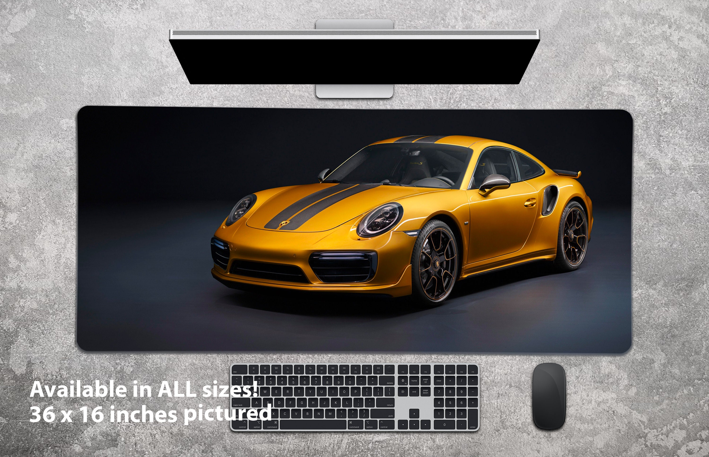 Gaming Mouse Pad Porsche Art Car Lover Gift Gaming Large Mousepad ...