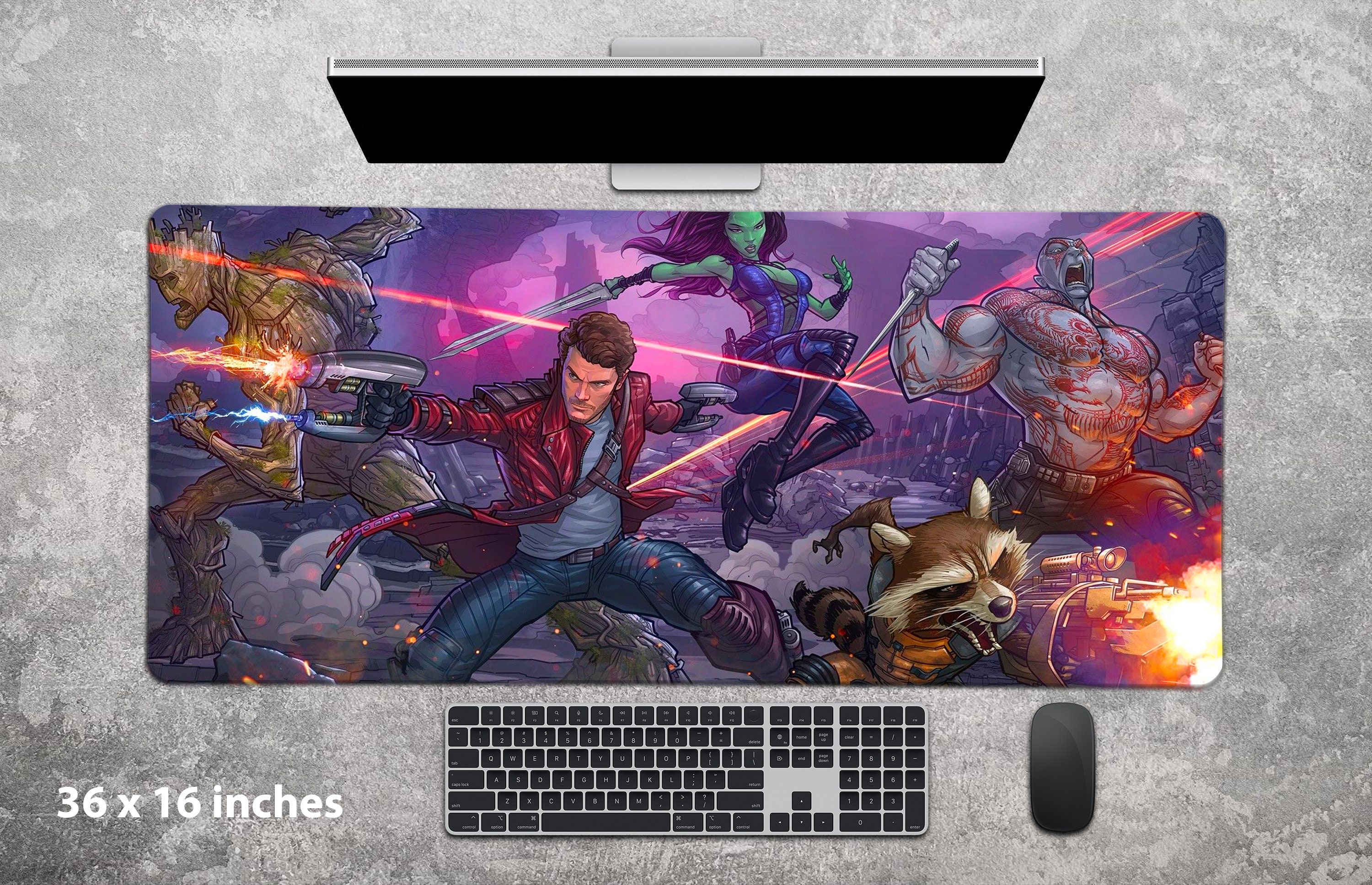 Gaming Mouse Pad Guardians of the Galaxy Decor Marvel Gaming Mousepad ...