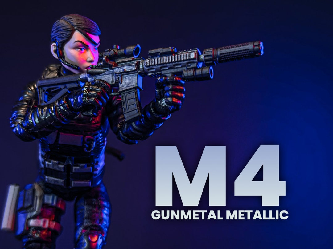 M4 gunmetal Scales 6 1/12 3D Resin Printed Toy - Etsy
