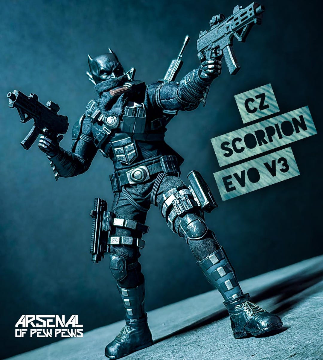 CZ Scorpion Evo V3 [set of X2] Action Figure Accessory - Scales 6” 1/12 ...