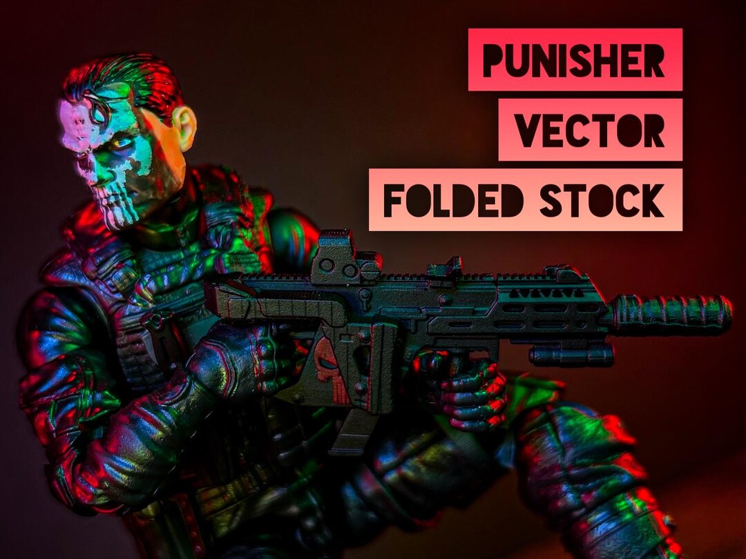 Punisher Vector [folded Stock] - 6” Scale Resin Printed Action Figure ...