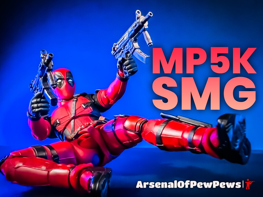 MP5K SMG (set of X2) - Scales 6” 1/12 3D Resin Printed Action Figure ...