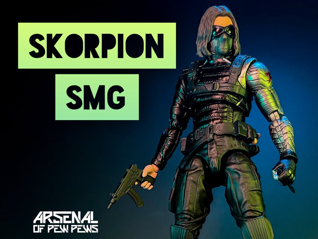 Skorpion SMG [winter Soldier] - Scales 6” 1/12 3D Resin Printed Action ...