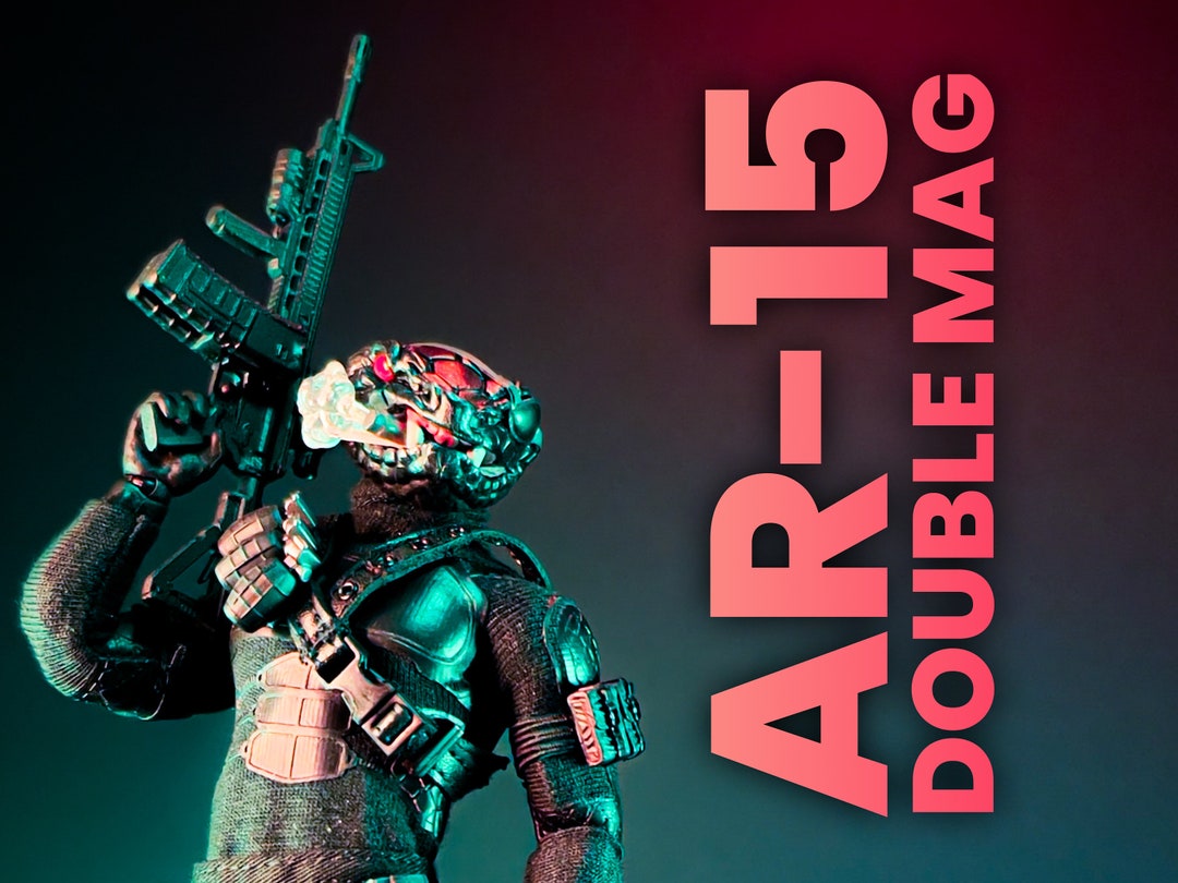 AR-15 Double Mag Scales 6 1/12 3D Resin Printed Toy - Etsy