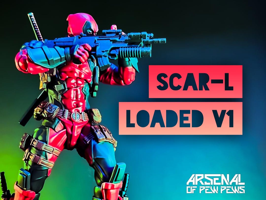 SCAR-L Loaded V1 - Scales 6” 1/12 3D Resin Printed Toy - Etsy