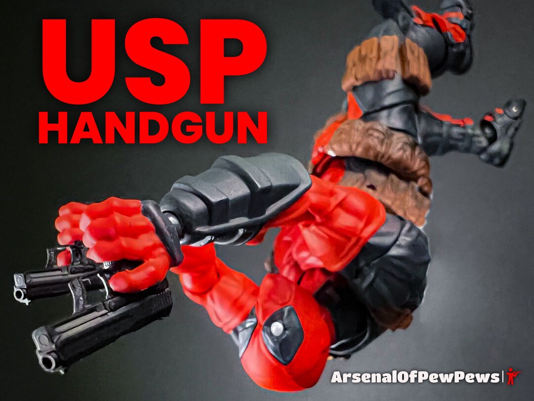USP (set of X2) - Scales 6” 1/12 3D Resin Printed Action Figure Weapon ...