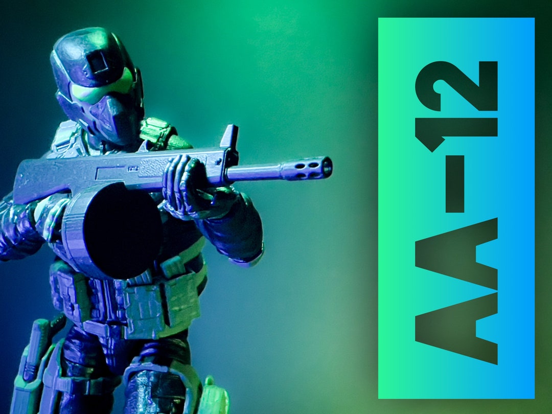 AA-12 Action Figure Toy Accessory Scales 6 1/12 3D Resin Printed Toy - Etsy