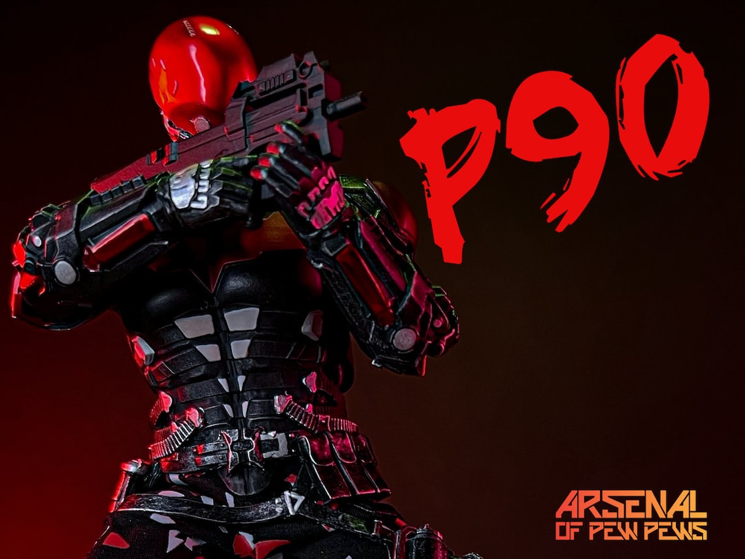 P90 V1 - Action Figure Accessory - Scales 6” 1/12 3D Resin Printed ...